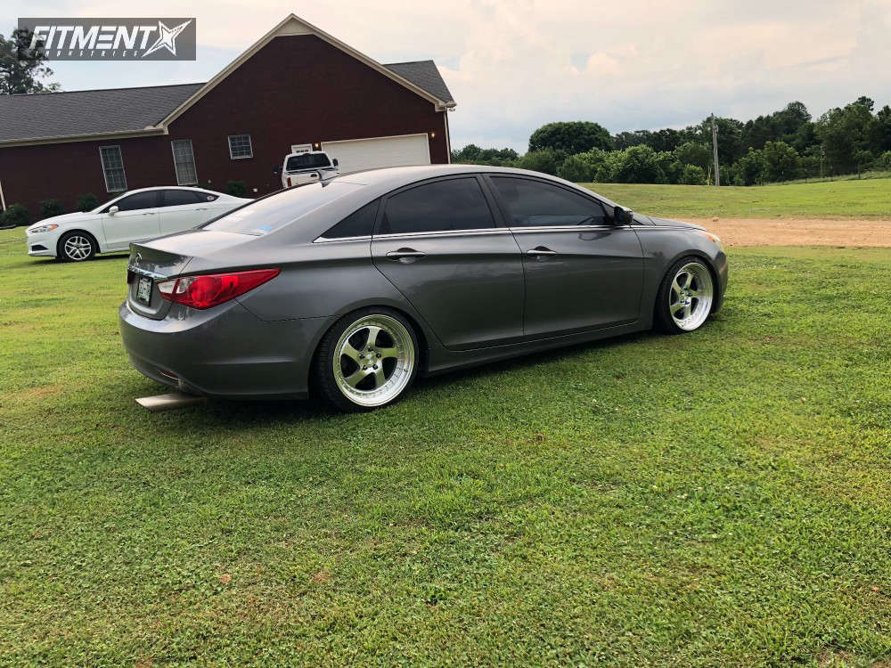 2011 Hyundai Sonata 2.0T with 19x9.5 ESR Sr02 and Nankang 235x35 on Coilovers | 410767 | Fitment ...