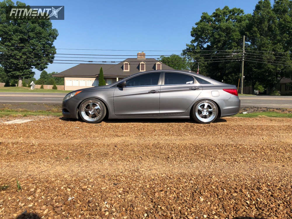 2011 Hyundai Sonata 2.0T with 19x9.5 ESR Sr02 and Nankang 235x35 on Coilovers | 410767 | Fitment ...
