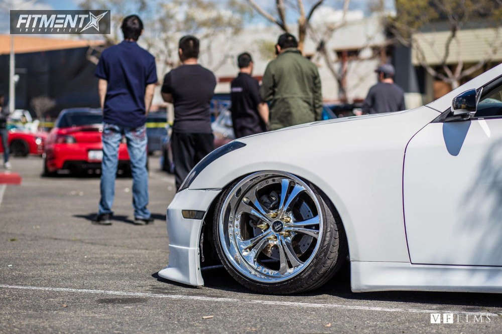 2007 INFINITI G35 with 19x11 Weds Cerberus Ii and Achilles 235x30 on ...