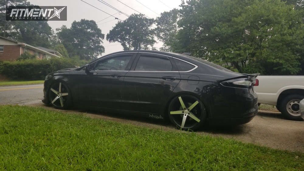 2013 Ford Fusion with 20x8.5 Rosso Affinity and Nankang 245x30 on ...