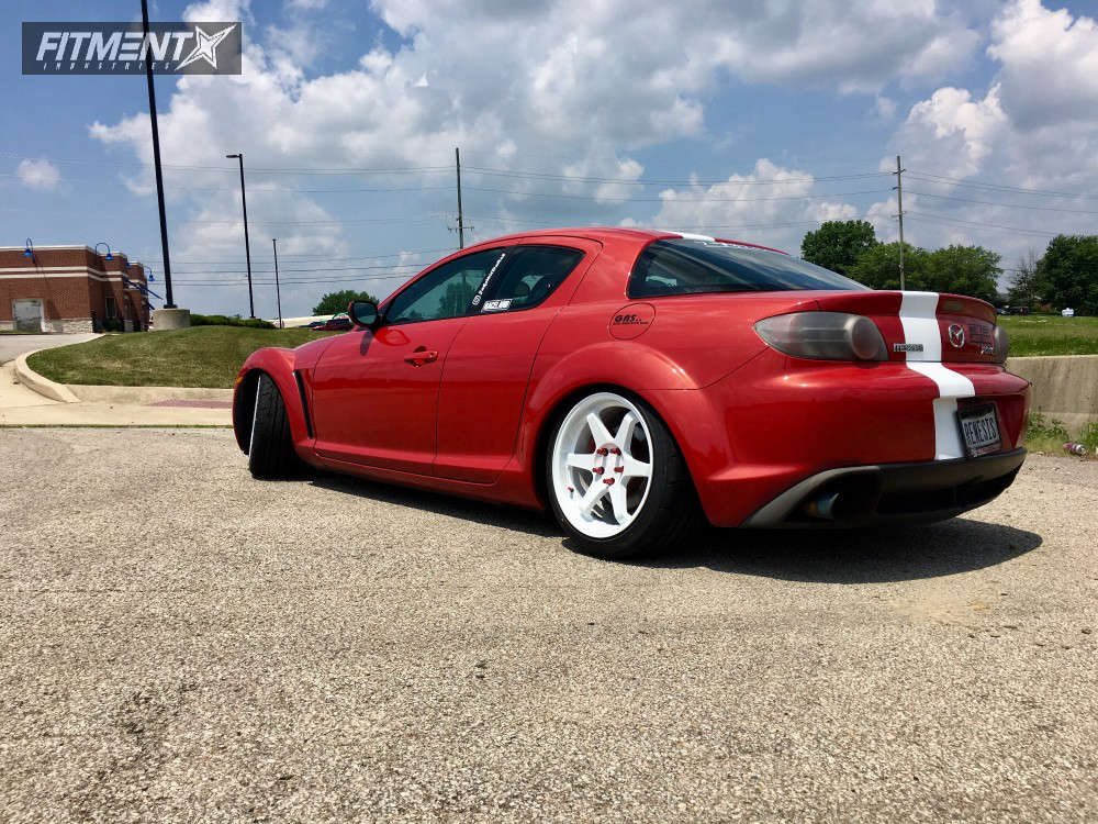 2004 Mazda RX-8 Base with 18x9.5 ESR Sr07 and Firestone 245x40 on ...