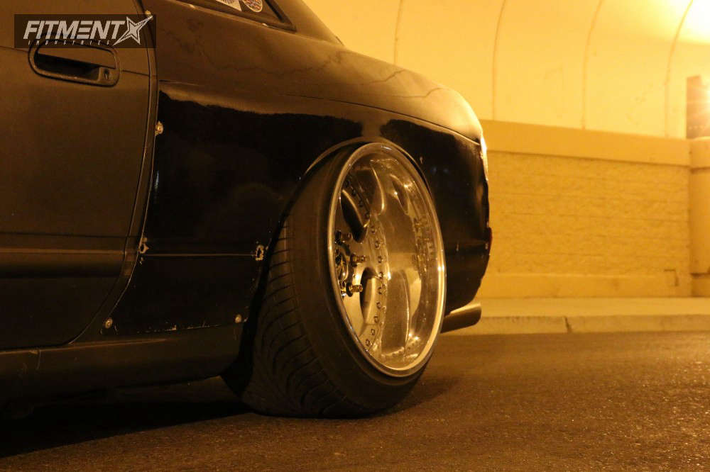 1993 Nissan 240SX with 17x11.5 Work VS SD and Westlake 245x45 on Coilovers | 412338 | Fitment ...