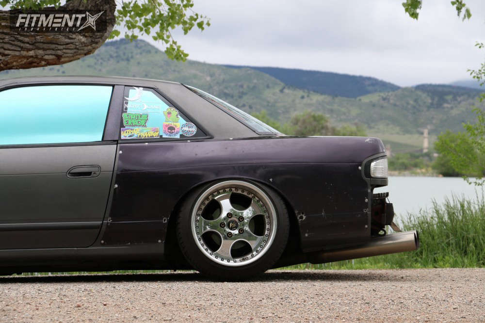 1993 Nissan 240SX with 17x11.5 Work VS SD and Westlake 245x45 on ...