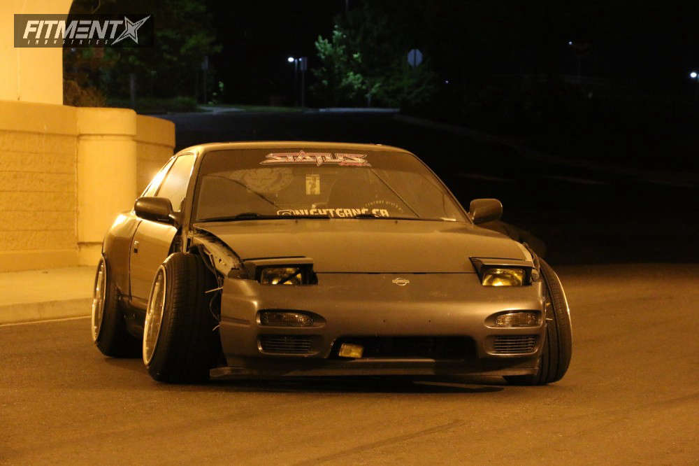 1993 Nissan 240SX with 17x11.5 Work VS SD and Westlake 245x45 on ...