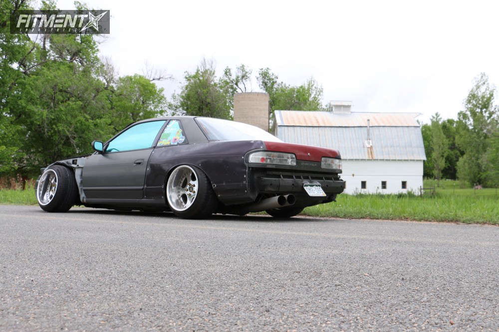 1993 Nissan 240SX with 17x11.5 Work VS SD and Westlake 245x45 on ...