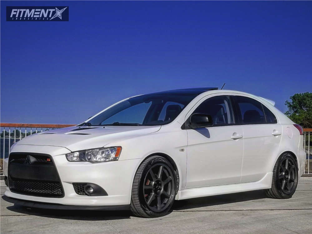 2010 Mitsubishi Lancer with 18x9 Konig Ultraform and Vredestein 235x40 ...