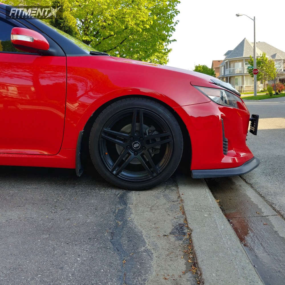 2014 Scion TC Base with 18x8 Enkei Rsf5 and Bridgestone 235x40 on ...