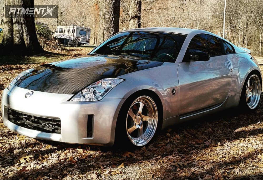2008 Nissan 350Z with 19x9.5 ESR Sr02 and Continental 255x35 on ...