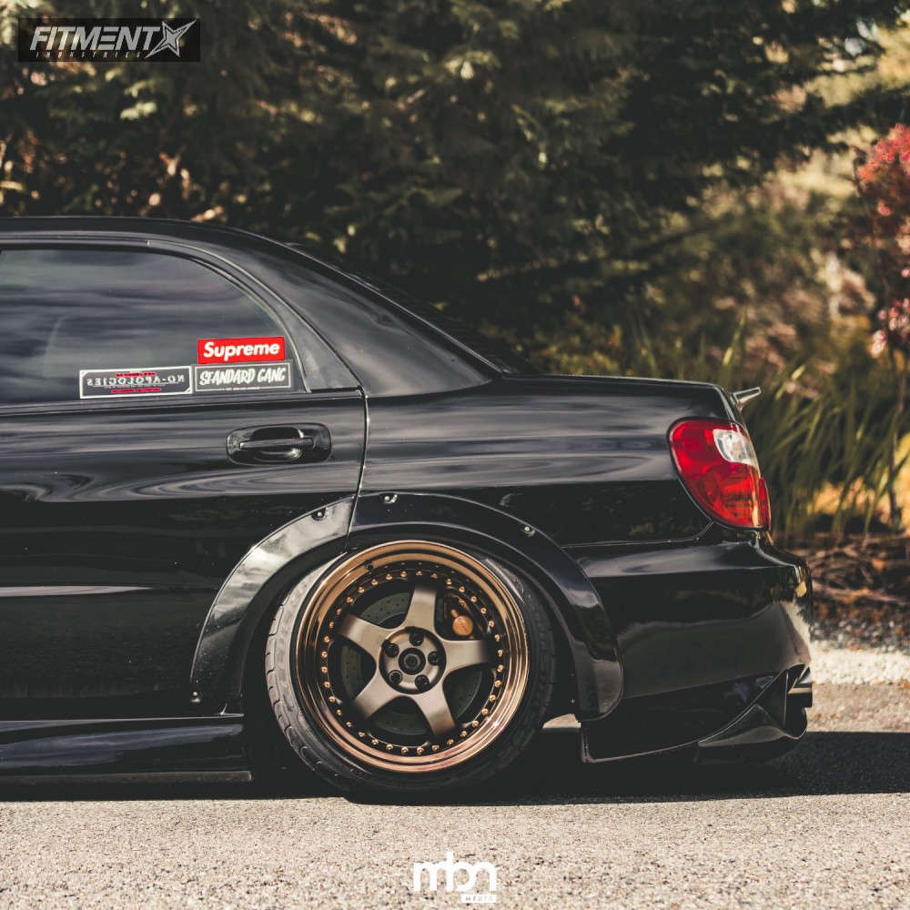 2004 Subaru WRX with 18x11.5 Work Meister S1 3p and Federal 255x35 on ...