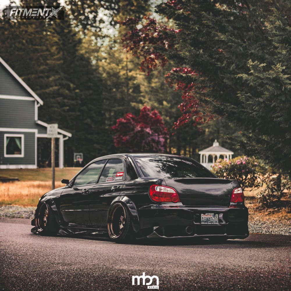 2004 Subaru WRX with 18x11.5 Work Meister S1 3p and Federal 255x35 on ...