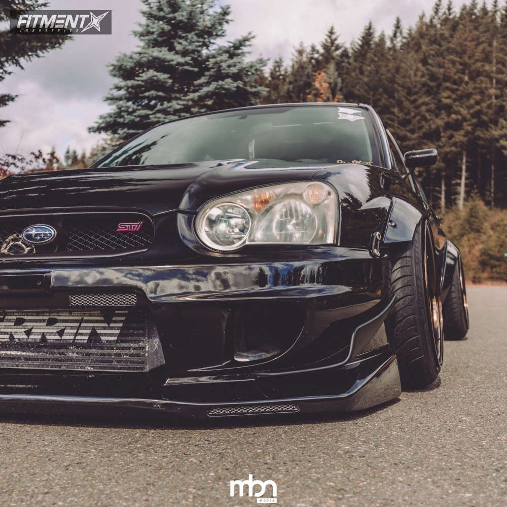 2004 Subaru WRX with 18x11.5 Work Meister S1 3p and Federal 255x35 on ...