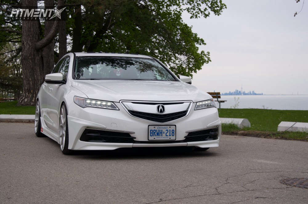 2016 Acura TLX with 20x8.5 Vossen Vfs6 and Falken 245x30 on Coilovers ...