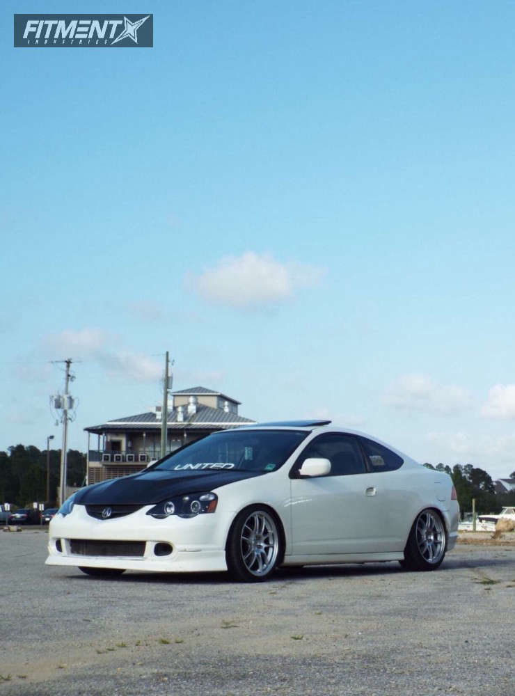 2002 Acura RSX with 18x8 Enkei Pf01 and Michelin 255x40 on Coilovers ...