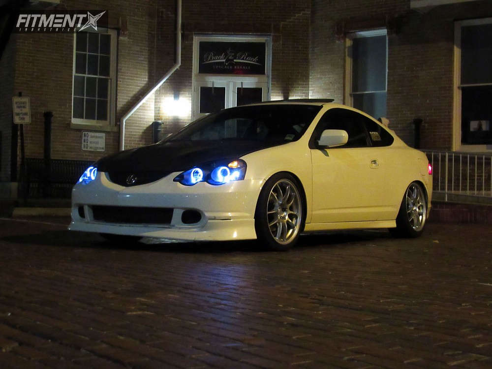 2002 Acura RSX with 18x8 Enkei Pf01 and Michelin 255x40 on Coilovers ...