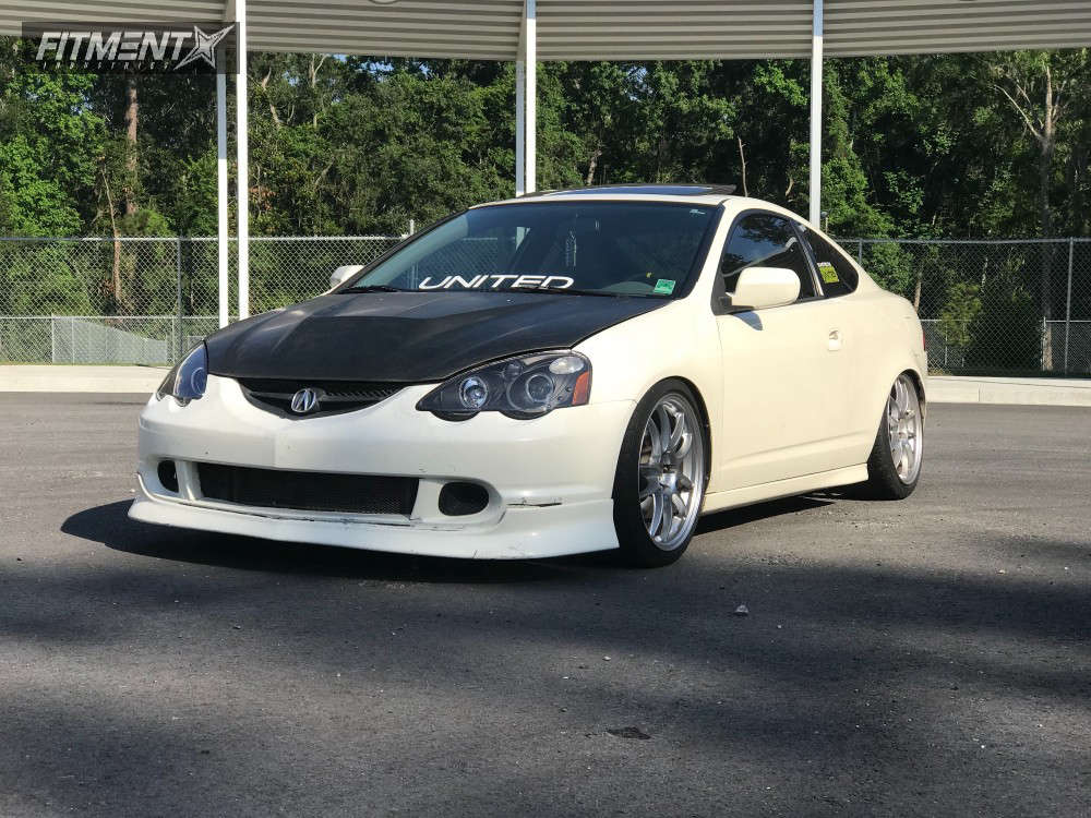 2002 Acura RSX with 18x8 Enkei Pf01 and Michelin 255x40 on Coilovers ...