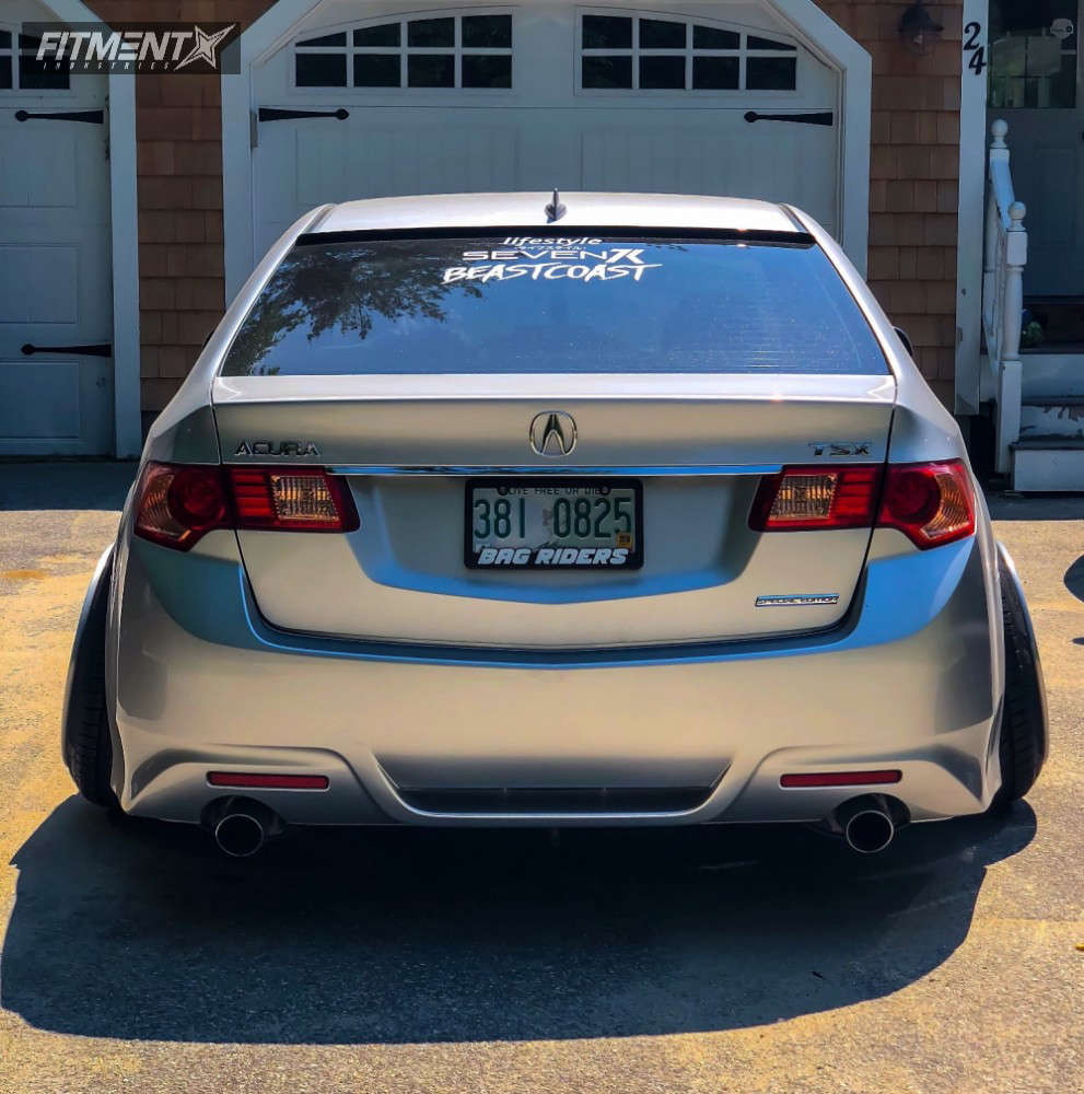 2012 Acura TSX with 18x11 SevenK and Nankang 225x40 on Air Suspension ...