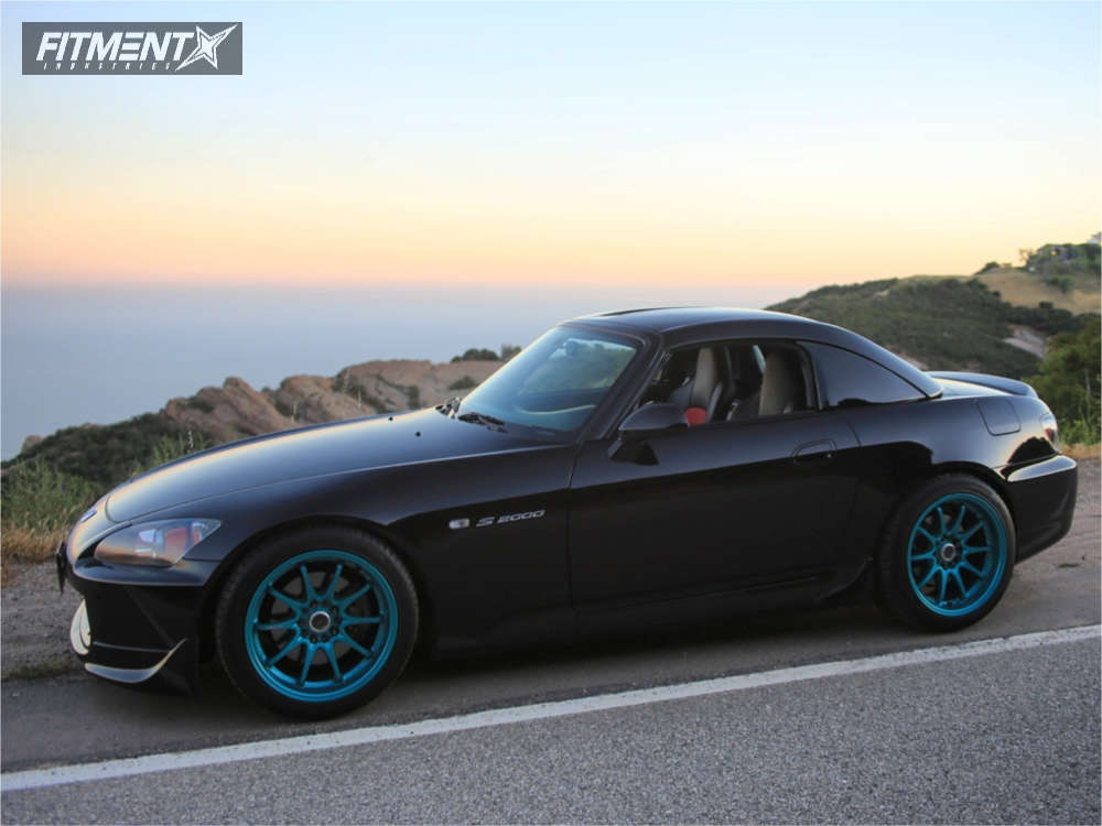 2006 Honda S2000 with 17x10 Volk Ce28n and Hankook 255x40 on Lowering ...