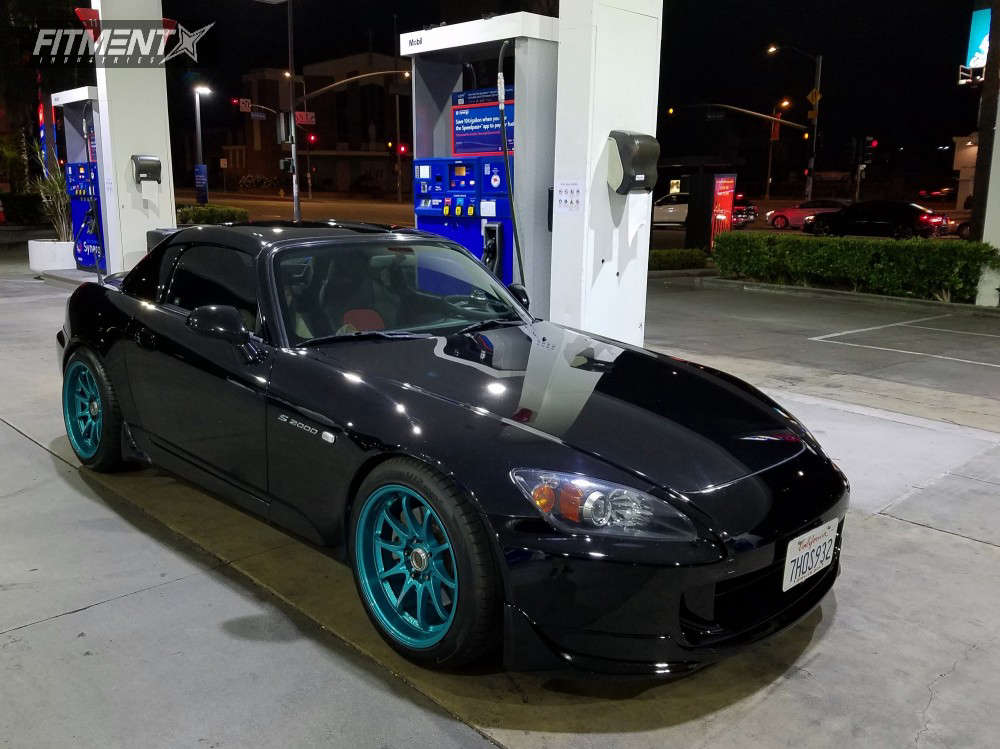 2006 Honda S2000 with 17x10 Volk Ce28n and Hankook 255x40 on Lowering ...