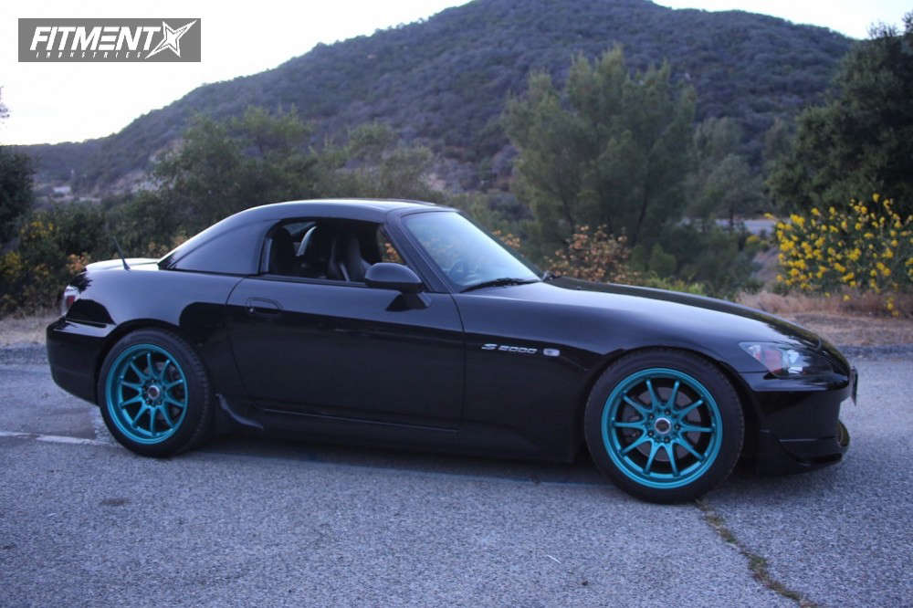 2006 Honda S2000 with 17x10 Volk Ce28n and Hankook 255x40 on Lowering ...