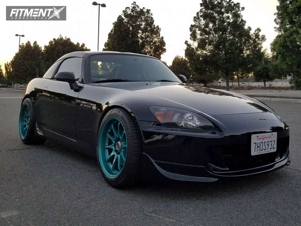 2006 Honda S2000 with 17x10 Volk Ce28n and Hankook 255x40 on Lowering ...