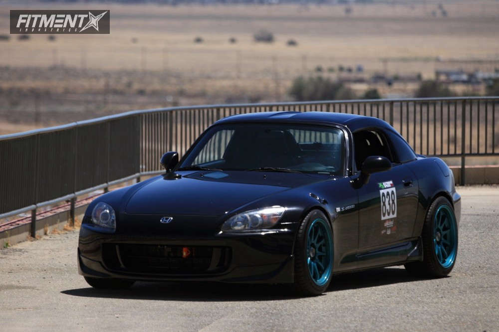 2006 Honda S2000 with 17x10 Volk Ce28n and Hankook 255x40 on Lowering ...