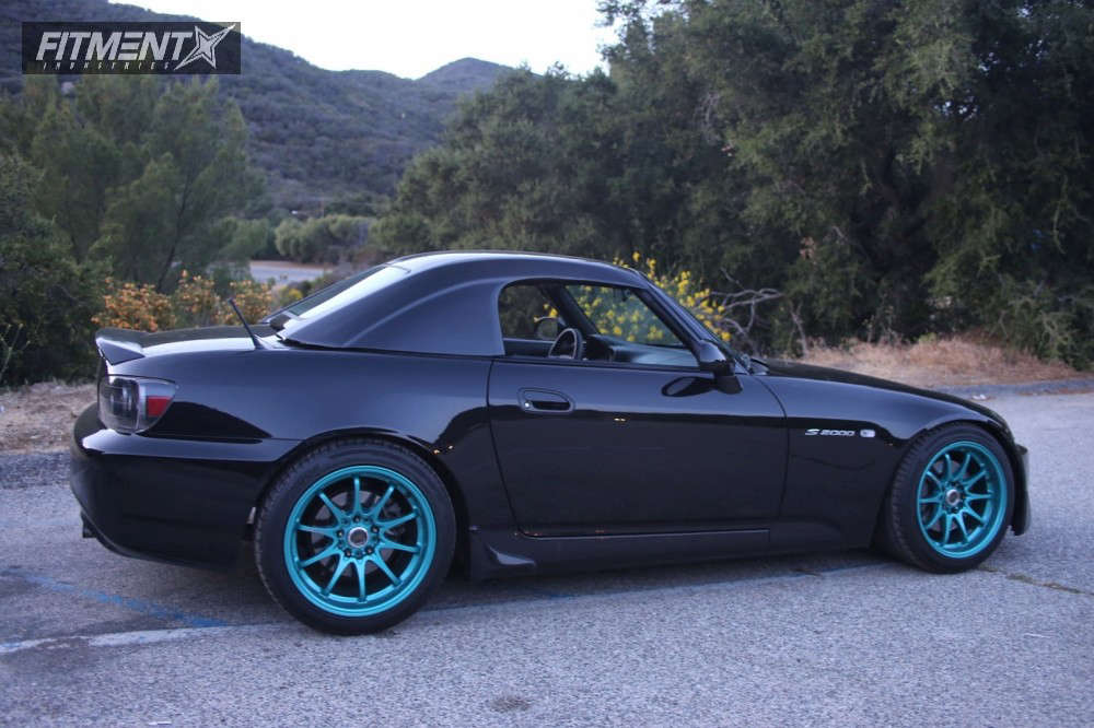 2006 Honda S2000 with 17x10 Volk Ce28n and Hankook 255x40 on Lowering ...