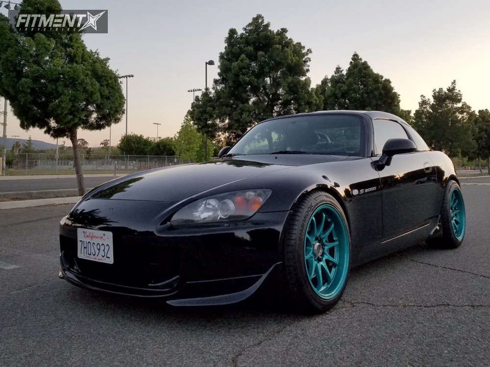 2006 Honda S2000 with 17x10 Volk Ce28n and Hankook 255x40 on Lowering ...