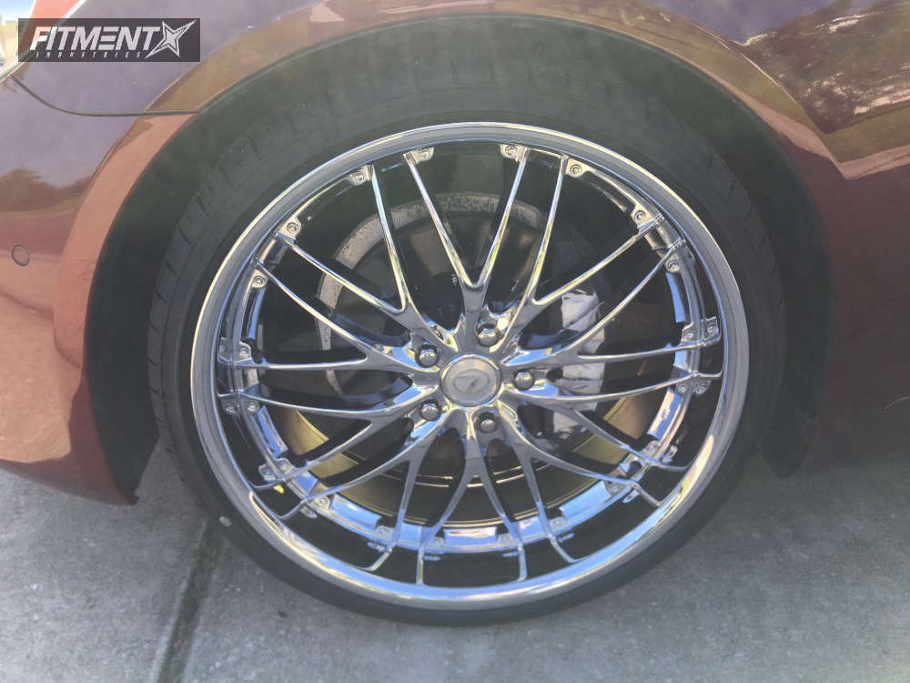 2008 Lexus LS460 with 22x9 MRR Gt1 and Durun 245x30 on Stock Suspension ...