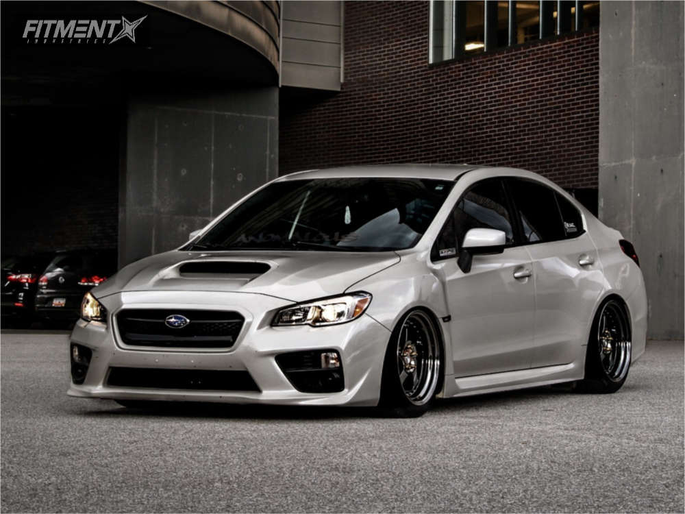 2016 Subaru WRX with 18x9.5 ESR Sr02 and Pirelli 235x40 on Air ...