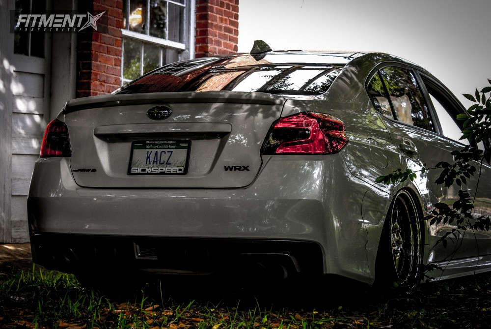 2016 Subaru WRX with 18x9.5 ESR Sr02 and Pirelli 235x40 on Air ...