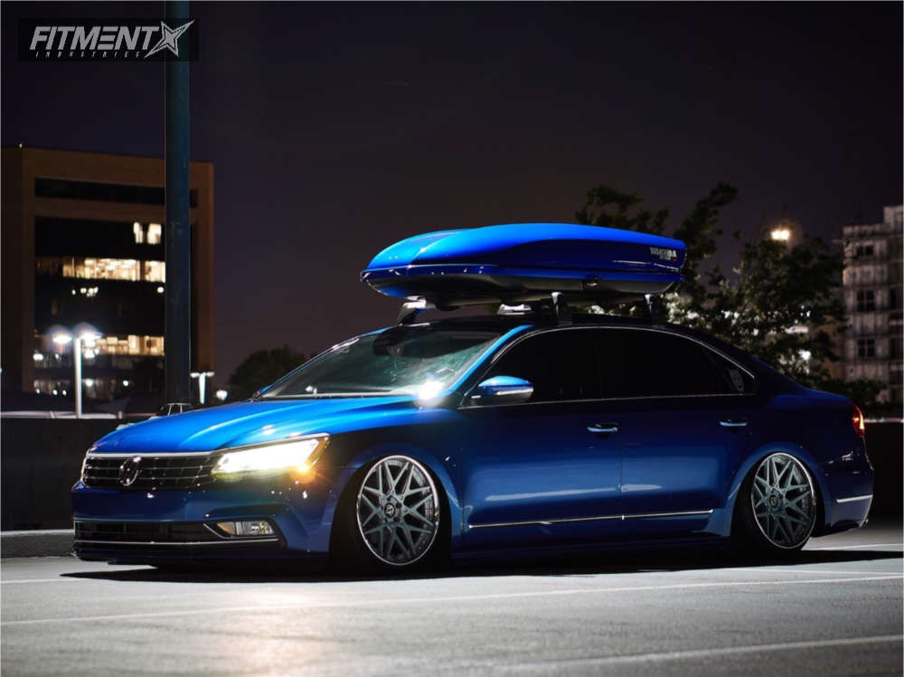 2017 Volkswagen Passat with 19x10.5 VIP Modular VR13 and Federal 225x35 ...