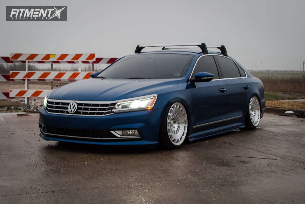 2017 Volkswagen Passat with 19x10 Rotiform Ccv and Continental 235x35 ...