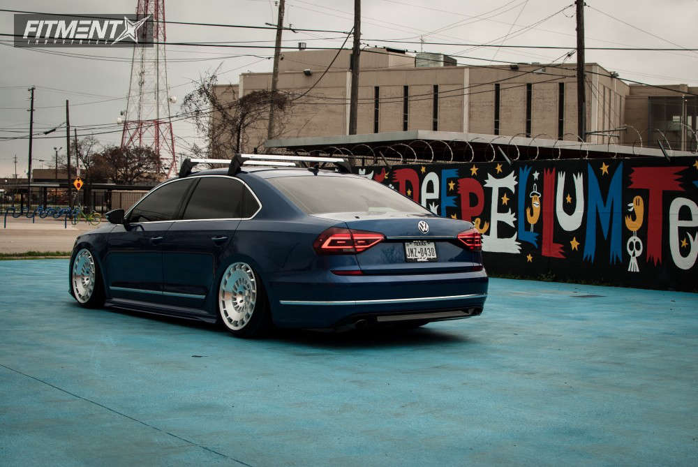 2017 Volkswagen Passat with 19x10 Rotiform Ccv and Continental 235x35 ...