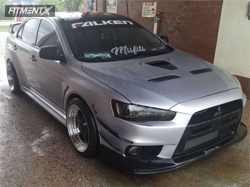 2010 Mitsubishi Lancer with 18x9.5 ESR SR04 and Falken 245x40 on ...