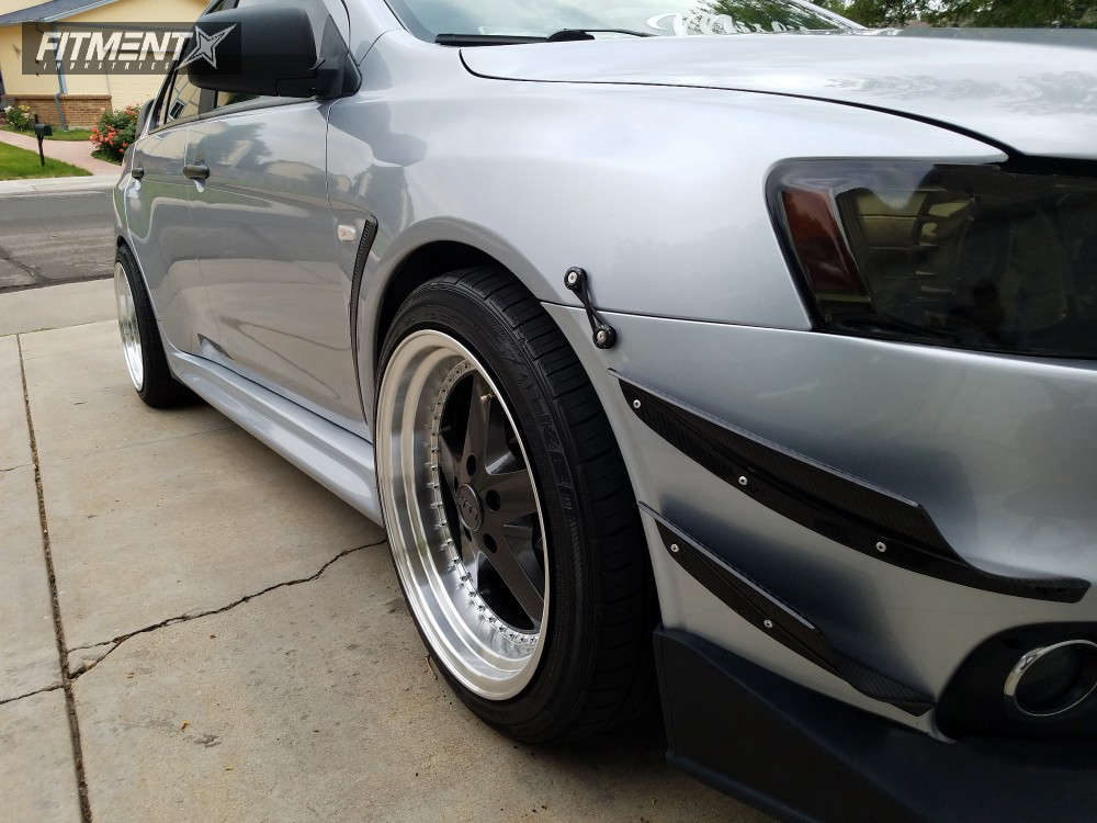 2010 Mitsubishi Lancer with 18x9.5 ESR SR04 and Falken 245x40 on ...