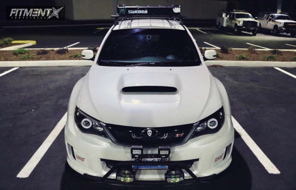 2013 Subaru WRX STI with 18x9 Work Xd9 and Continental 245x40 on ...