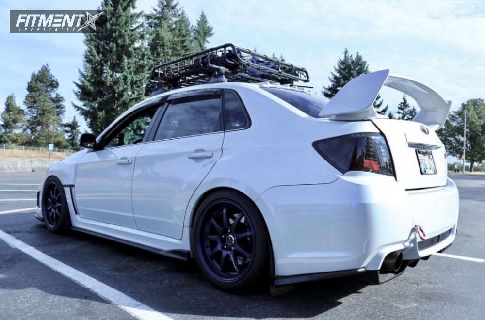 2013 Subaru WRX STI with 18x9 Work Xd9 and Continental 245x40 on ...