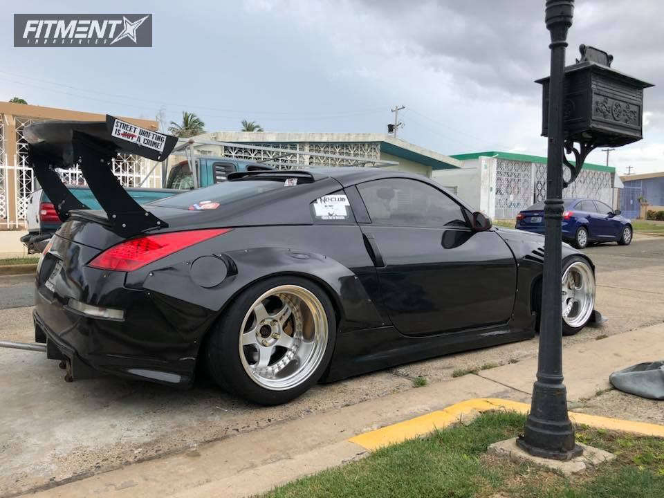 2004 Nissan 350Z with 18x12 Work Meister S1 3p and Kumho 285x35 on ...