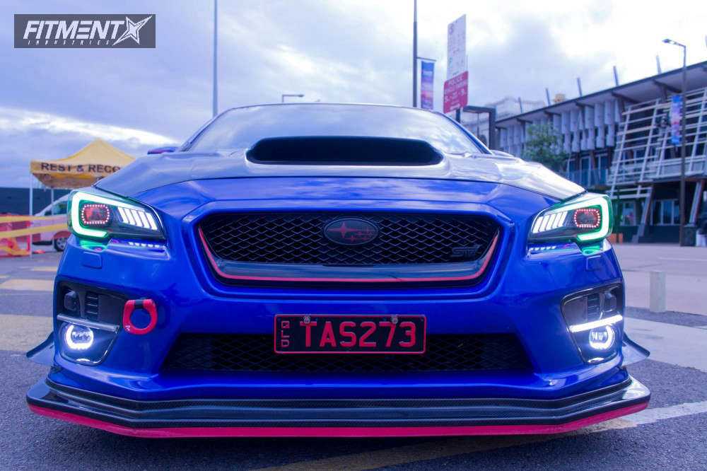 2015 Subaru WRX STI with 18x9.5 Volk ZE40 and Yokohama 255x40 on ...