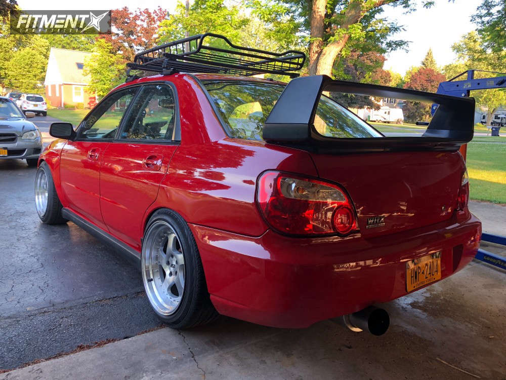 2004 Subaru WRX with 17x9.5 ESR Sr02 and Continental 225x45 on ...