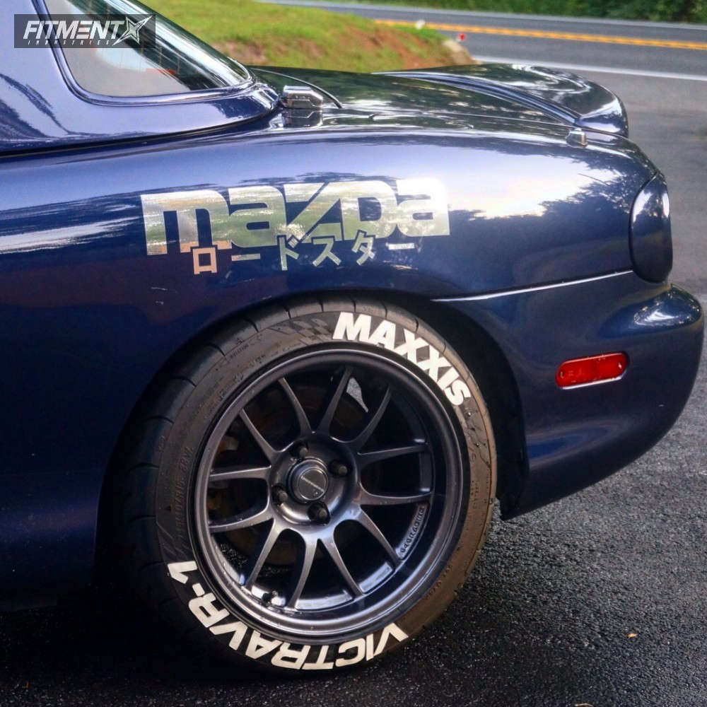 2002 Mazda MX-5 Miata with 15x10 949 Racing 6UL and Maxxis 245x40 on Coilovers | 423262 ...