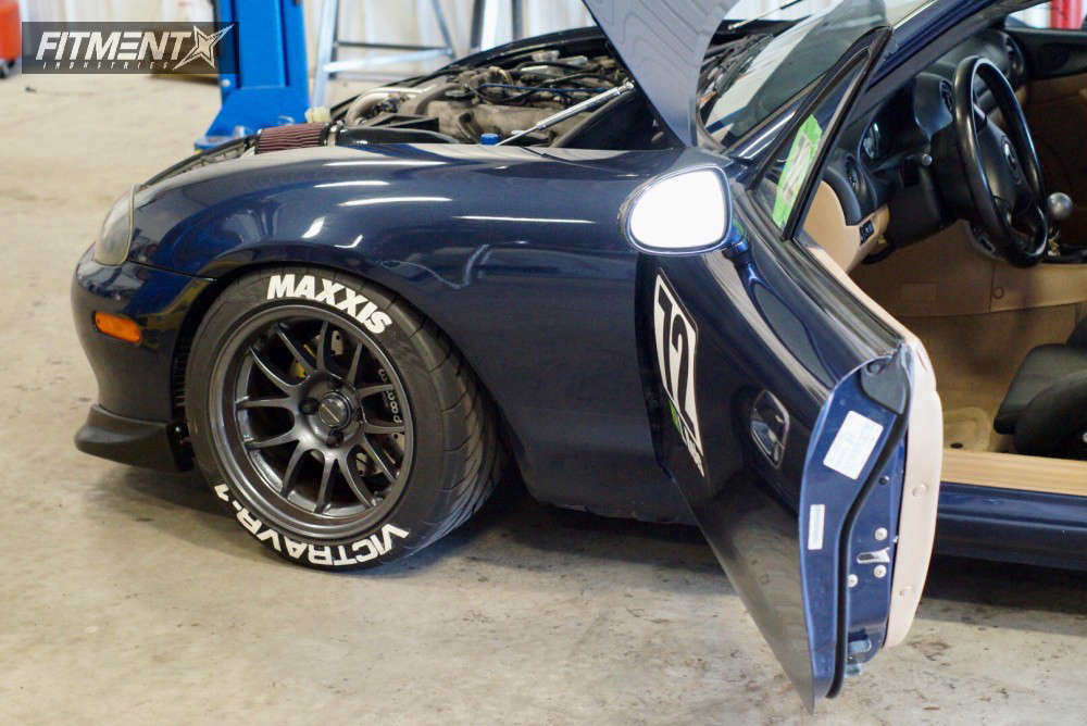 2002 Mazda MX-5 Miata with 15x10 949 Racing 6UL and Maxxis 245x40 on ...