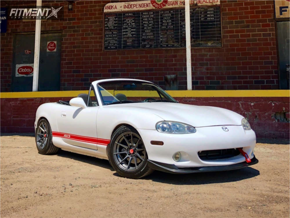 2001 Mazda MX-5 Miata with 15x8 Advanti Racing Storm S1 and Toyo Tires ...