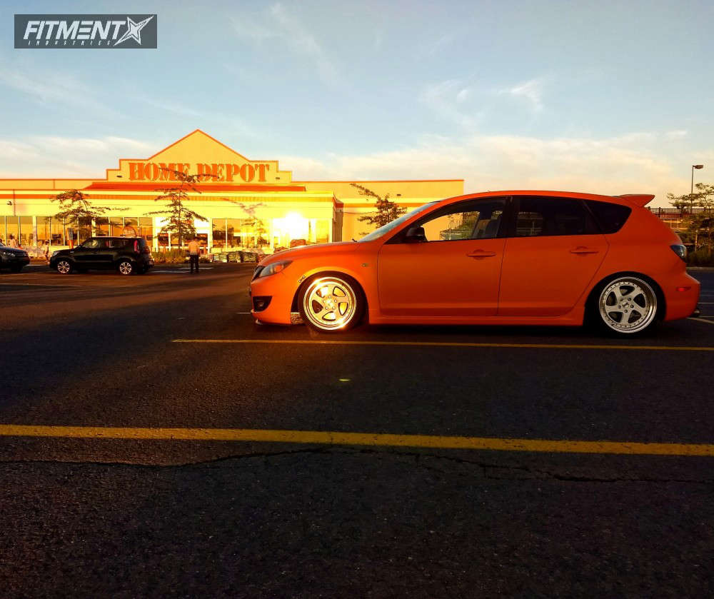 2008 Mazda MazdaSpeed3 with 18x8.5 ESR Sr02 and Firestone 215x40 on ...