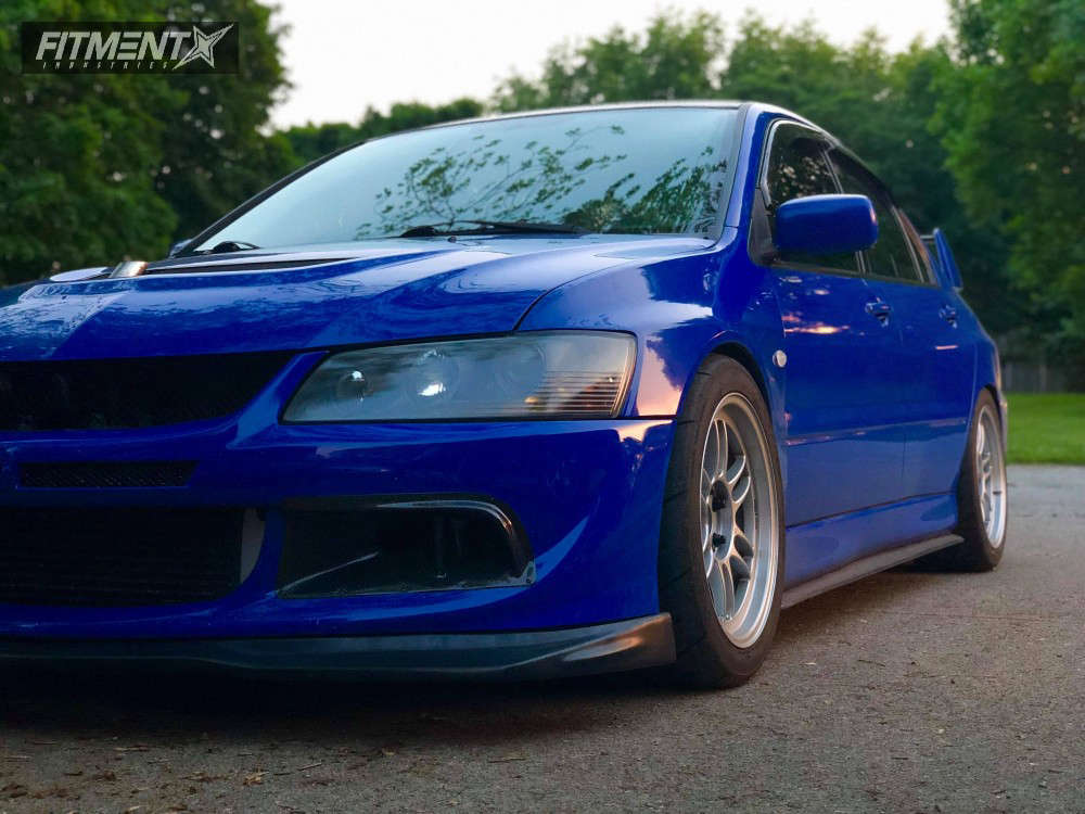 2003 Mitsubishi Lancer with 17x9 Enkei RPF1 and Toyo Tires 245x40 on ...