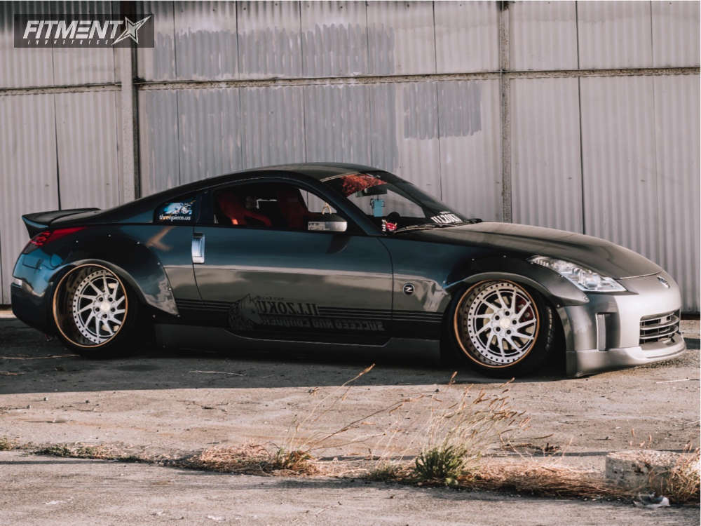 2008 Nissan 350Z with 19x11.5 Heritage Hokkaido and Nankang 285x30 on ...