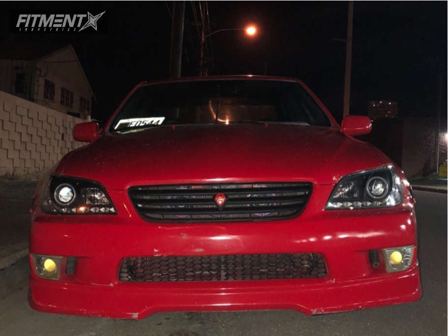 2002 Lexus IS300 with 18x8 Kyowa Evolve and Federal 225x40 on Coilovers ...