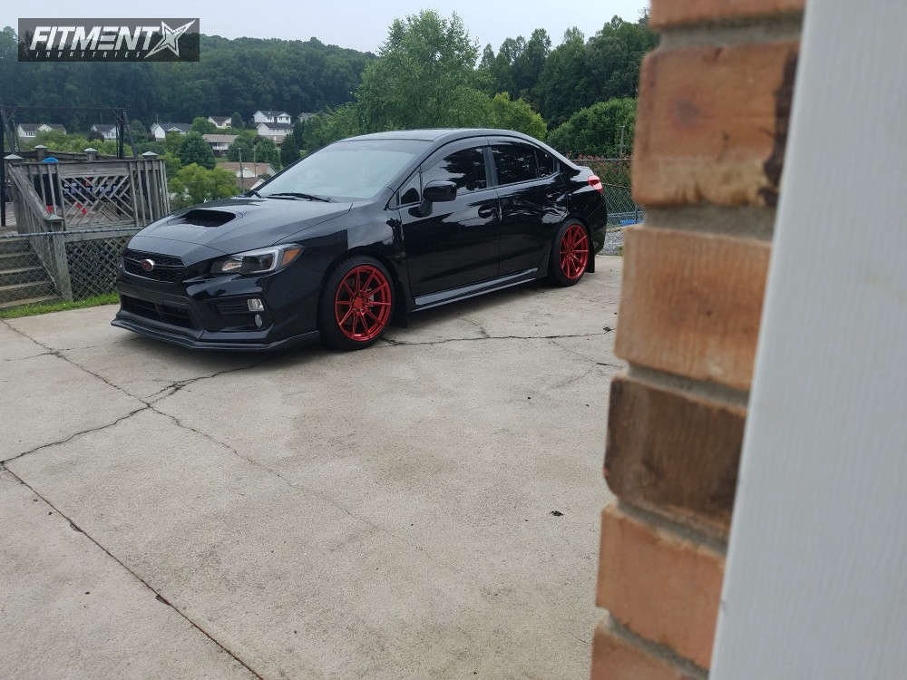 2018 Subaru WRX with 18x9.5 XXR 567 and Dunlop 245x40 on Lowering ...