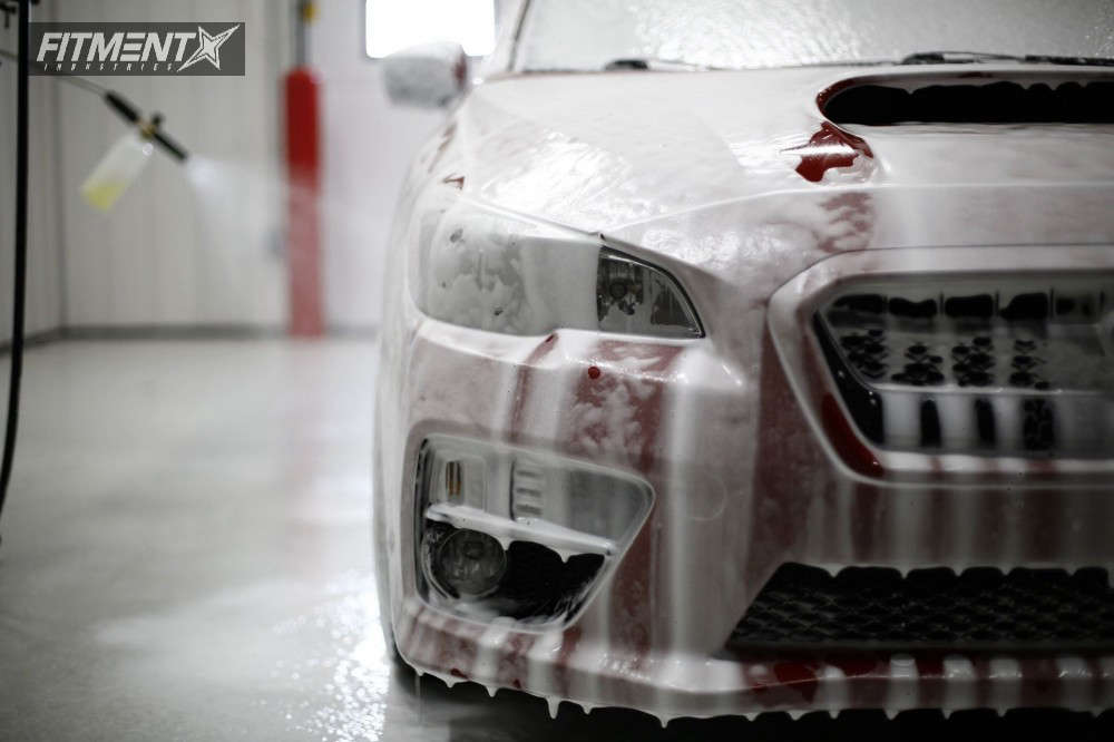 2015 Subaru WRX with 18x9 Rota G-force and Continental 235x40 on Stock ...