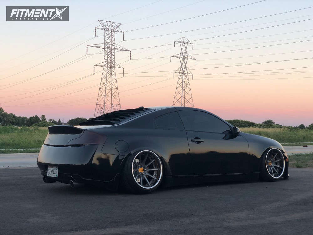 2004 INFINITI G35 with 19x11 Concept One Forged CF-003x and Nitto ...